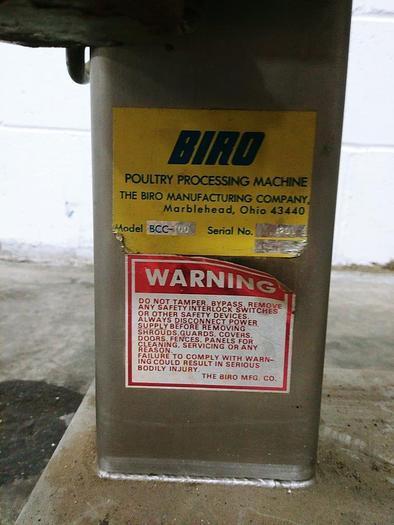 Used Biro BCC-100 Poultry Cutter for Sale at Steep Hill Equipment Solutions