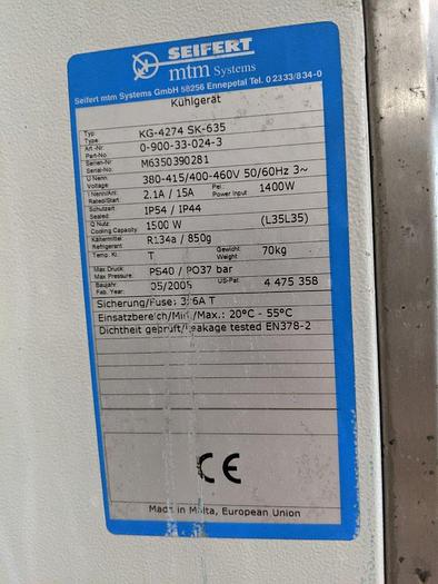Used Seifert KG-4274 Cabinet Cooling Unit for Sale at Steep Hill ...