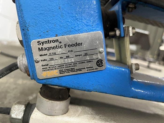 Used Syntron F-TO Magnetic Vibratory Feeders for Sale at Steep Hill ...