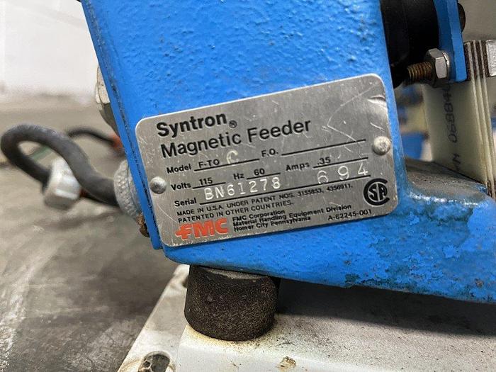 Used FMC Syntron F-TO Vibratory Feeders for Sale at Steep Hill ...