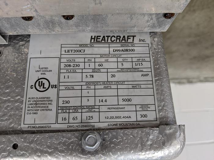 Used Heatcraft Bohn LET200CJ Low Profile Unit Cooler for Sale at Steep ...