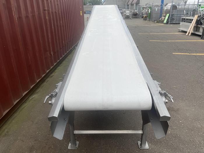 Used ABM 20'L Inclined Flat-Belt Conveyor for Sale at Steep Hill ...