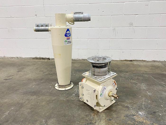 Used Kice VJ Rotary Airlock & Cyclone Collector for Sale at Steep Hill ...