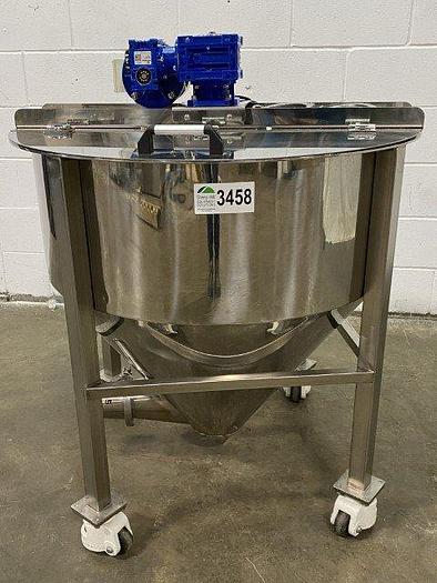 Used Lidded SS Hopper With Agitator for Sale at Steep Hill Equipment ...