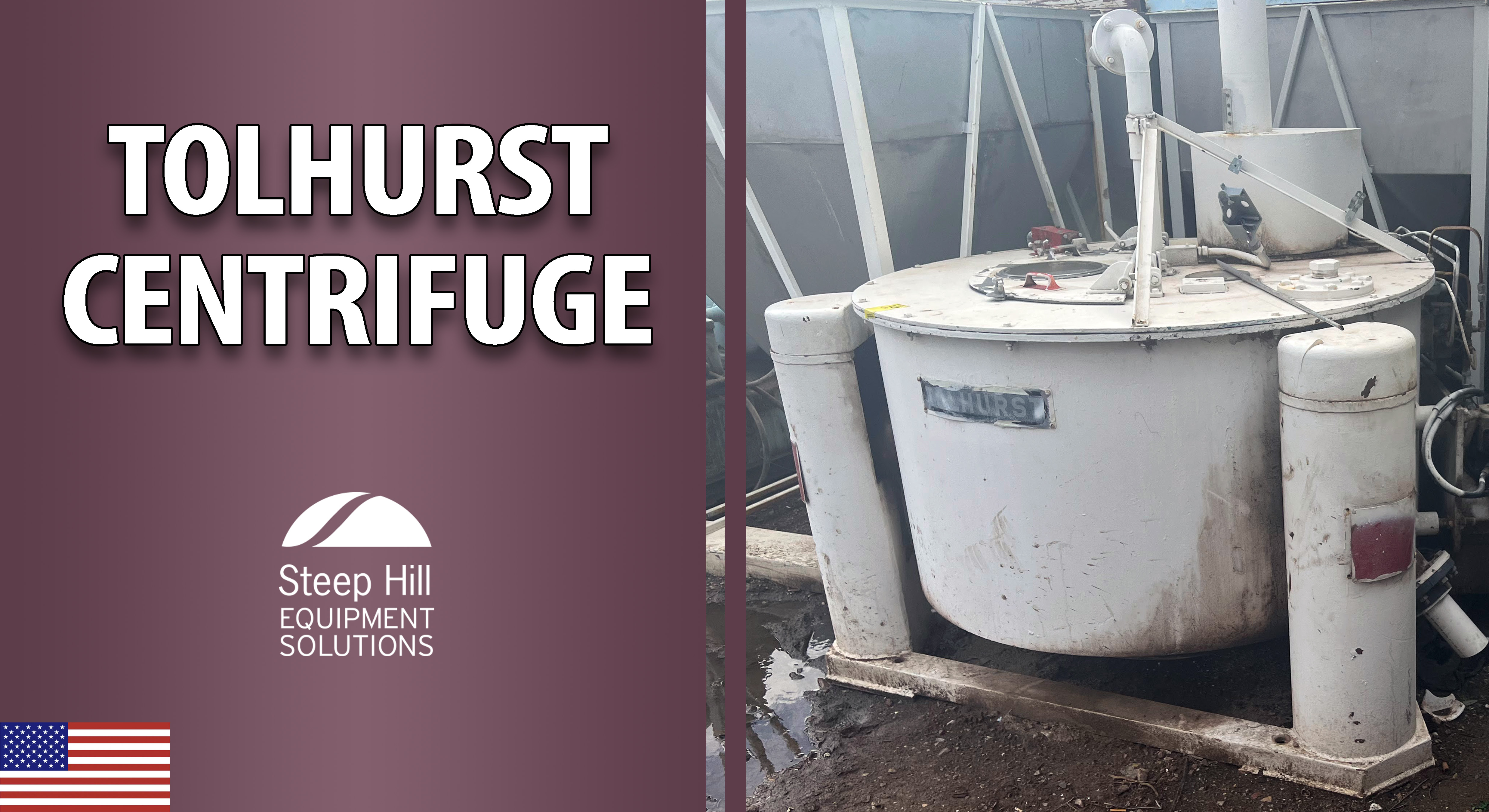 Used Tolhurst Semi-Batch-O-Matic Centrifuge for Sale at Steep Hill ...