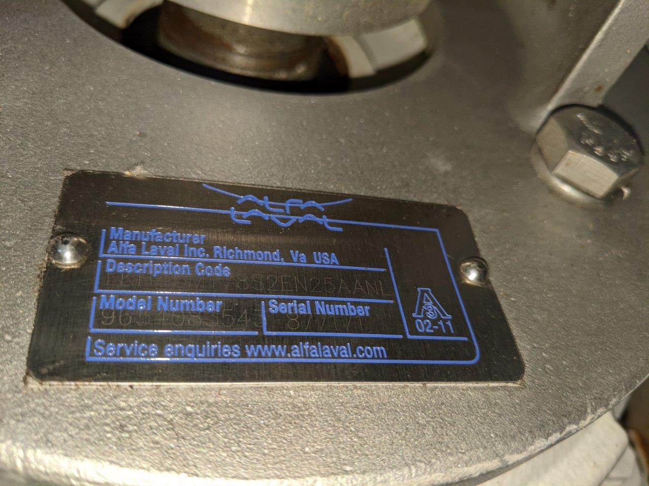 Used Alfa Laval LKH-45 Centrifugal Pump for Sale at Steep Hill ...