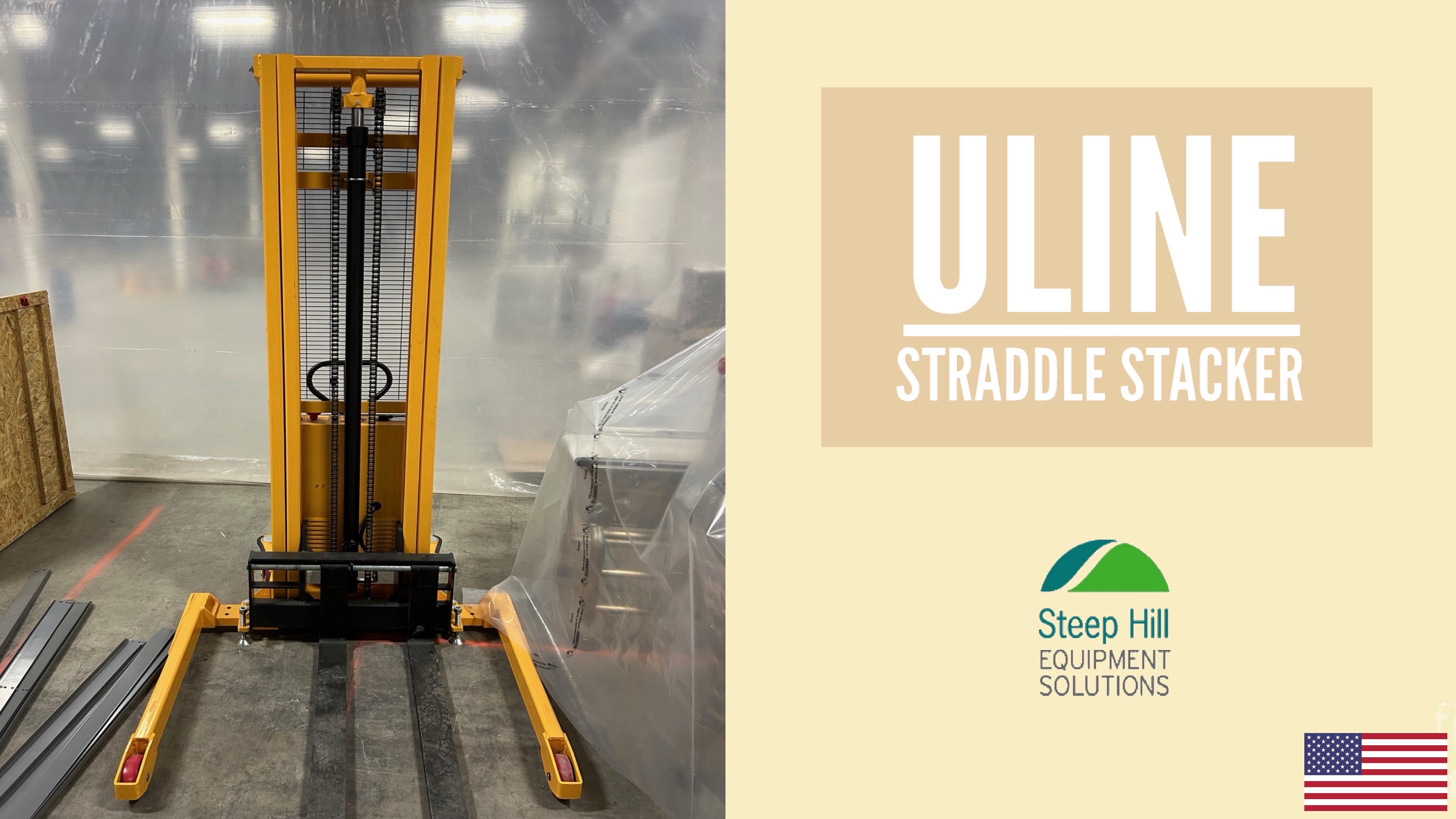 Used ULINE Straddle Stacker for Sale at Steep Hill Equipment Solutions