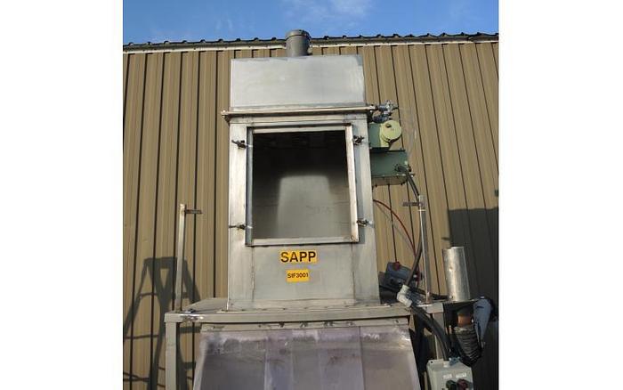 D'occasion USED SMICO STAINLESS STEEL BAG DUMP STATION WITH VIBRATORY ...