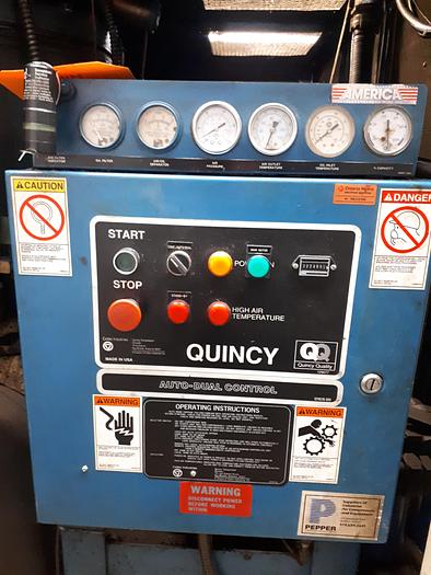 Used QUINCY 300 HP Rotary Screw Air Compressor for Sale at Oak Bay ...
