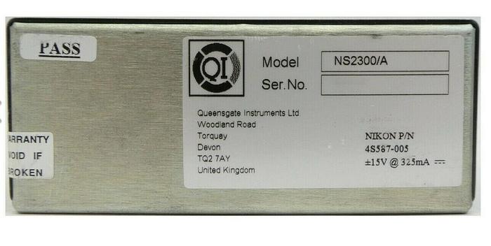 Used Queensgate Instruments NS2300/A Position Sensor Unit Nikon 4S5...