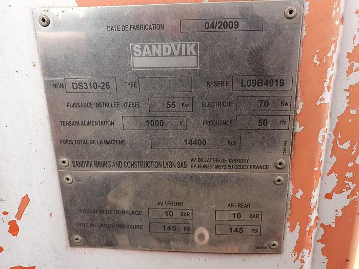 Used Sandvik Ds310 Rock Roof Bolter for Sale in Emalahleni, South Africa