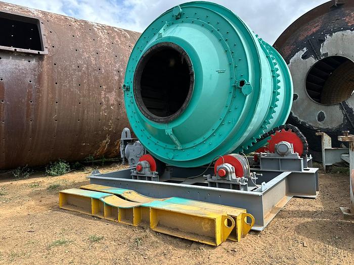 Used MALVERN ENGINEERING WEMCO DRUM WITH BASE AND GEARBOX (SCRUBBER ...