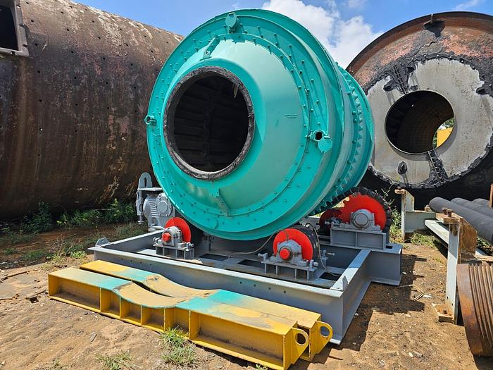 Used MALVERN ENGINEERING WEMCO DRUM WITH BASE AND GEARBOX (SCRUBBER ...