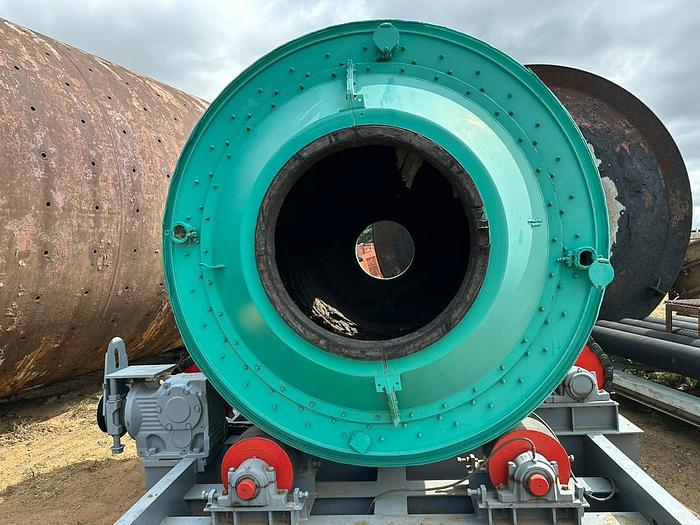 Used MALVERN ENGINEERING WEMCO DRUM WITH BASE AND GEARBOX (SCRUBBER ...