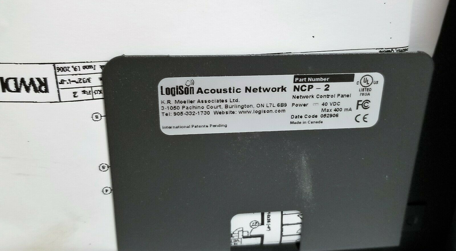 Used LogiSon NCP-2 Network Control Panel for Sale at Chemistry RG ...