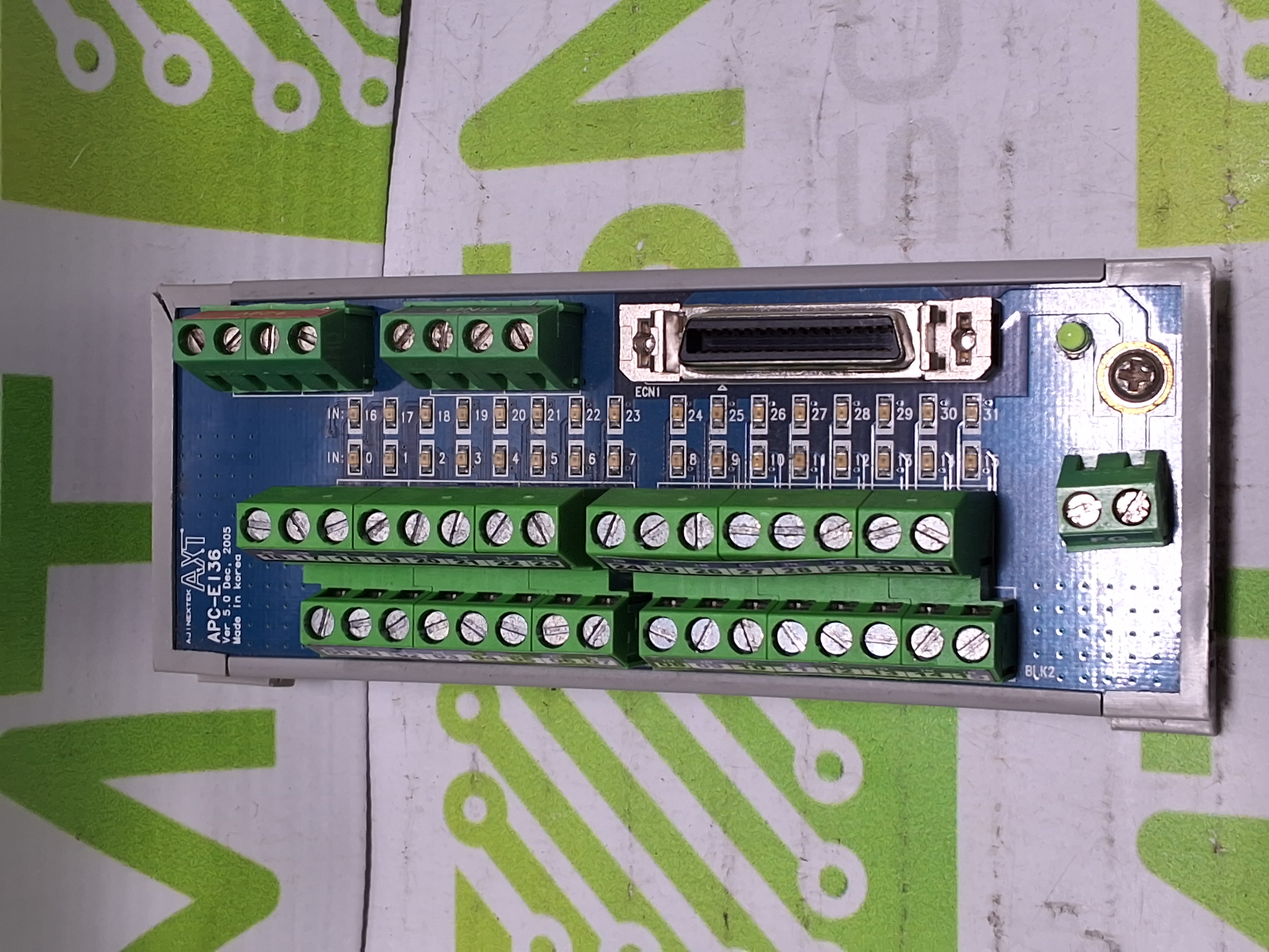 Used AXT AJINEXTEK APC-EI36 TERMINAL BLOCK for Sale at SMT Resource Equipment LLC