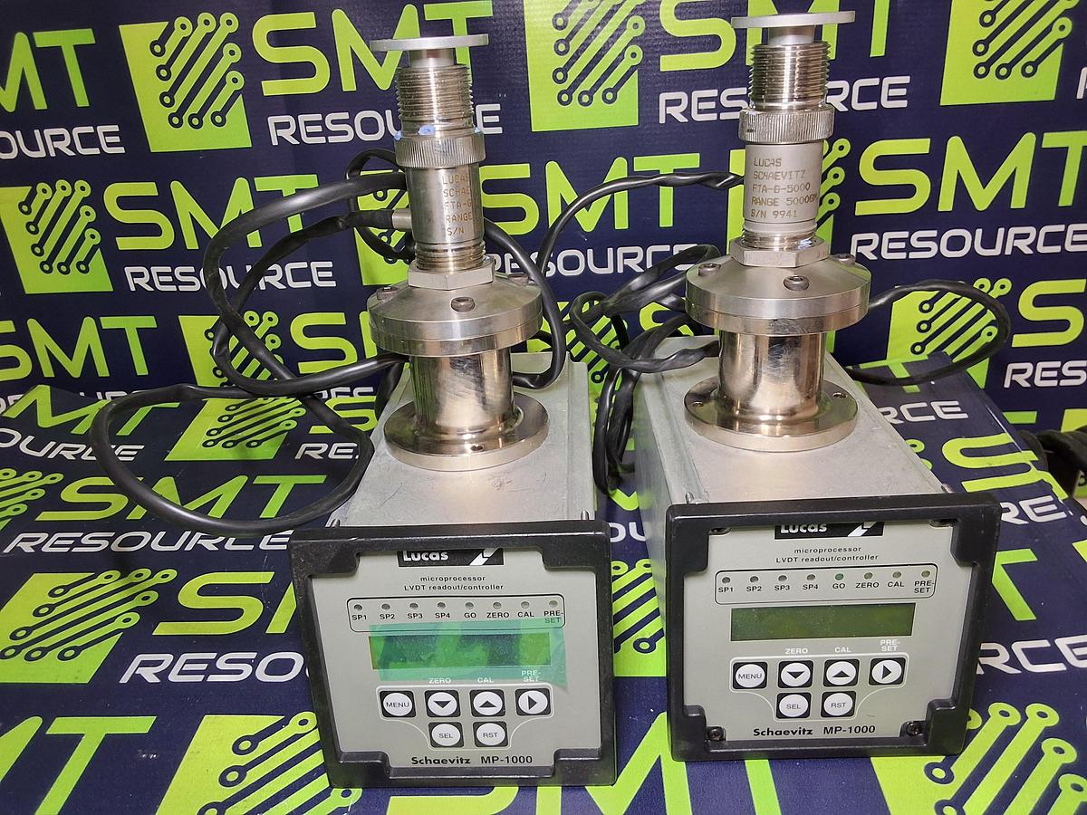 Used LUCAS SCHAEVITZ MP-1000 LVDT READOUT / CONTROLLER MODULE WITH FTA ...