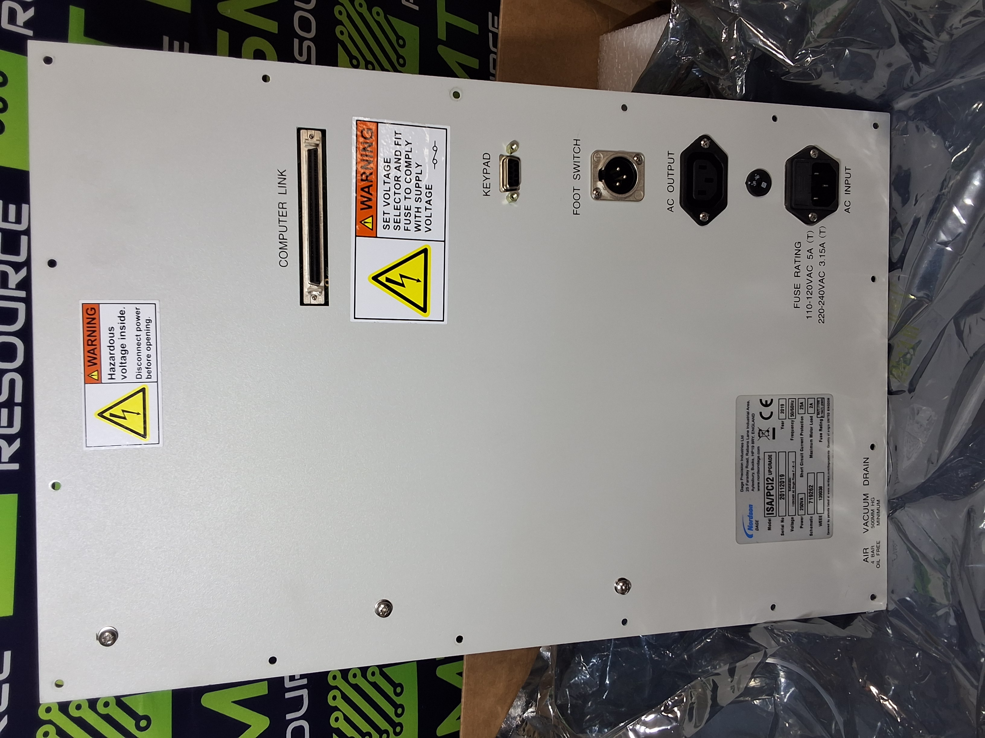 New Sold NORDSON PC756 DAGE-ISA/PCI2-UPGRADE ASSEMBLY / DAGE 4000 ...