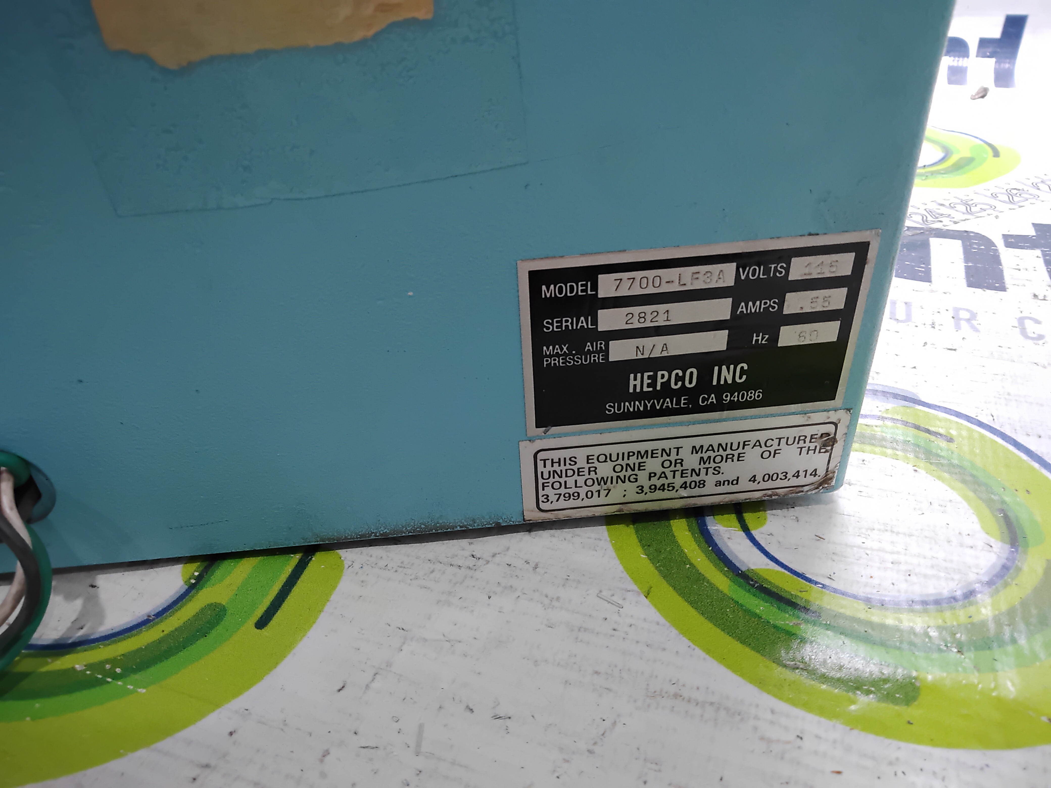 Used HEPCO 7700-LF3A LEAD FORMER for Sale at SMT Resource Equipment LLC