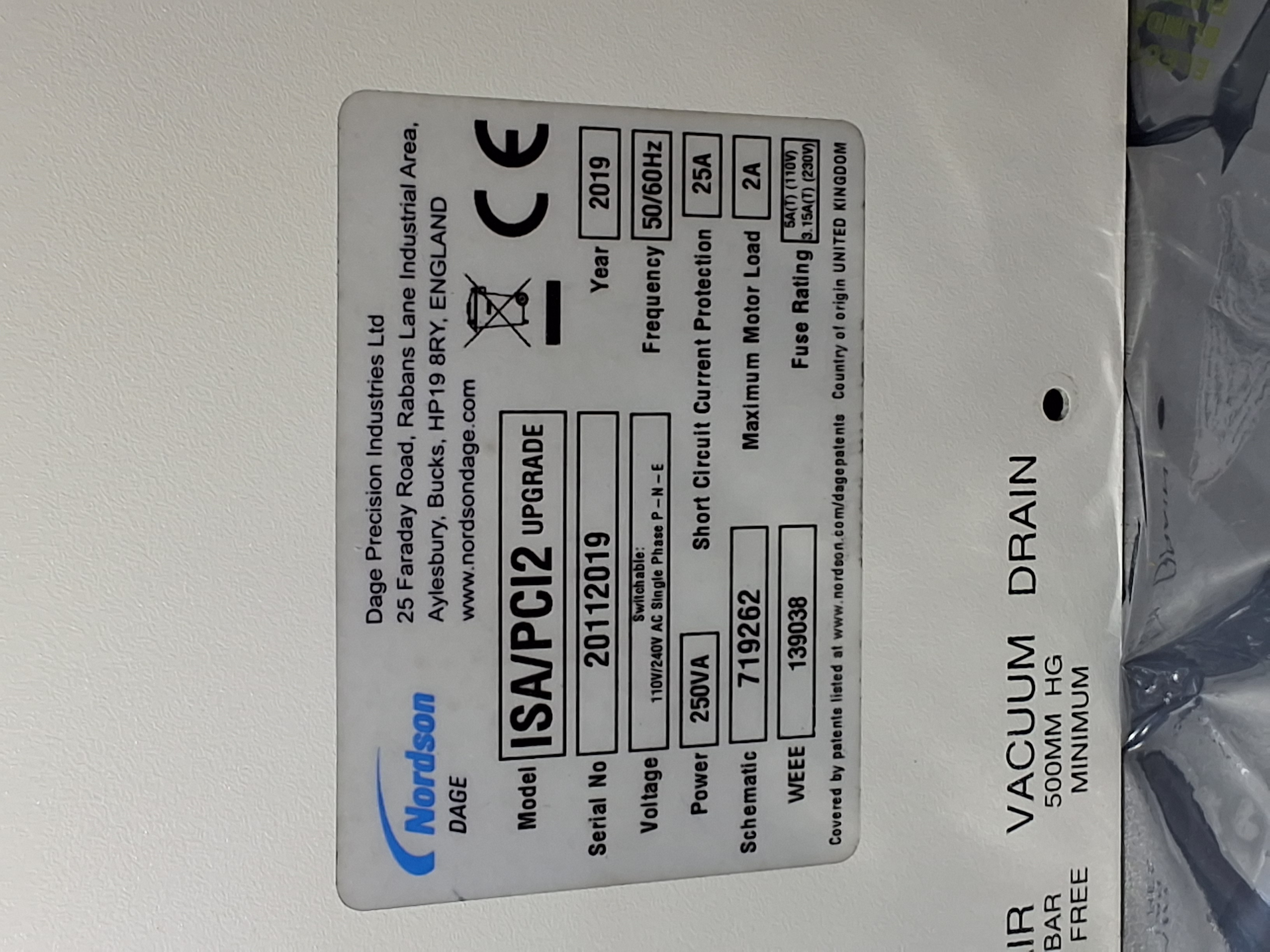 New Sold NORDSON PC756 DAGE-ISA/PCI2-UPGRADE ASSEMBLY / DAGE 4000 ...