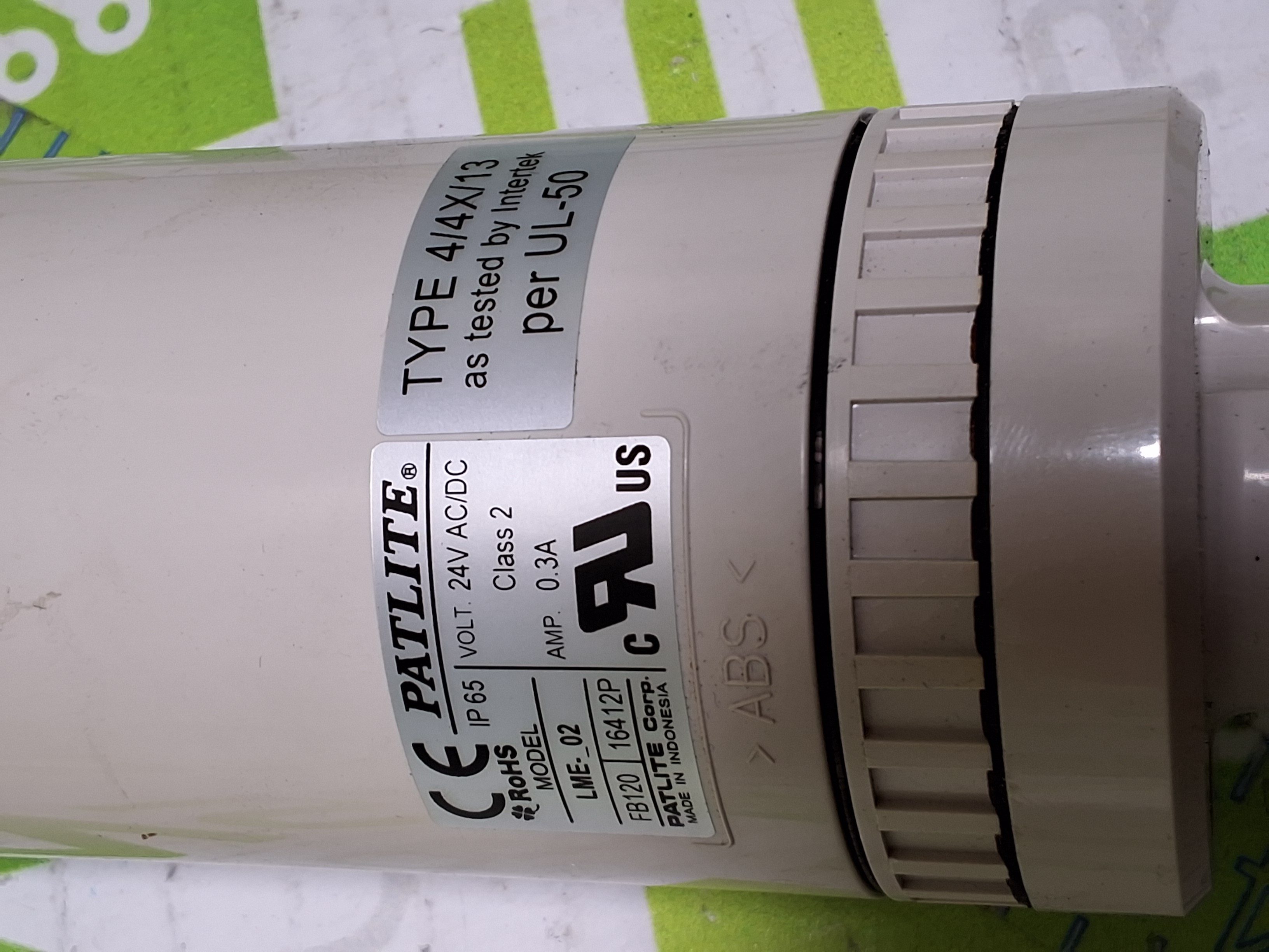 Used PATLITE LME-02 TOWER SIGNAL LIGHT 24V for Sale at SMT Resource Equipment LLC