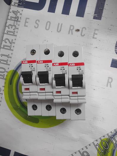 Used ABB S281 2A 2 AMP CIRCUIT BREAKER- LOT OF 4 UNITS for Sale at SMT Resource Equipment LLC