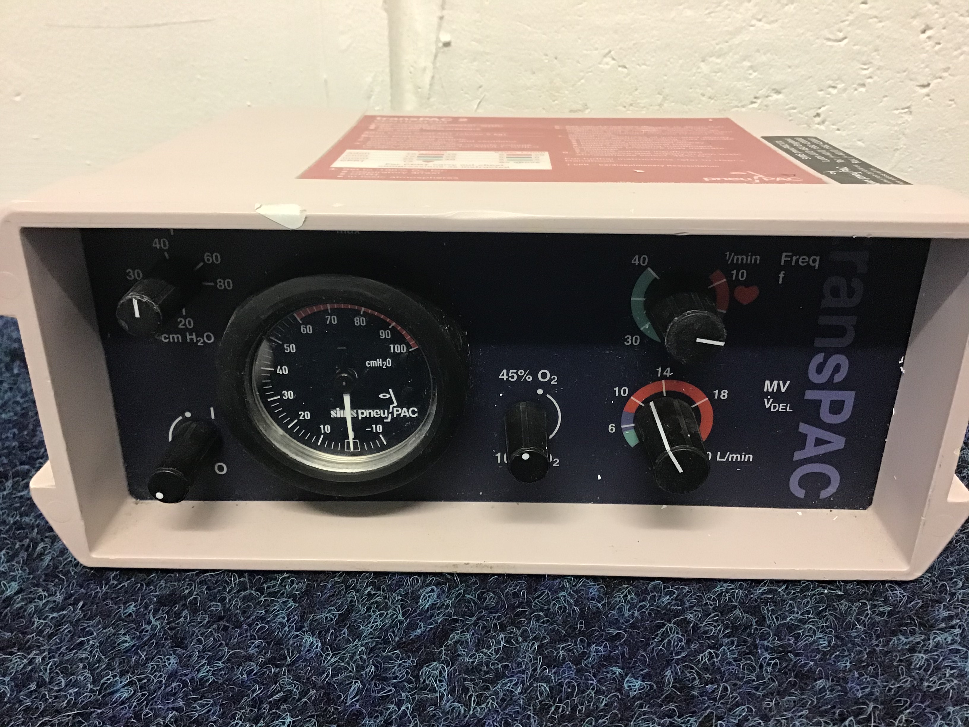 Used Pneupac Ventilator Transpac 2D for Sale in Andover, United Kin...