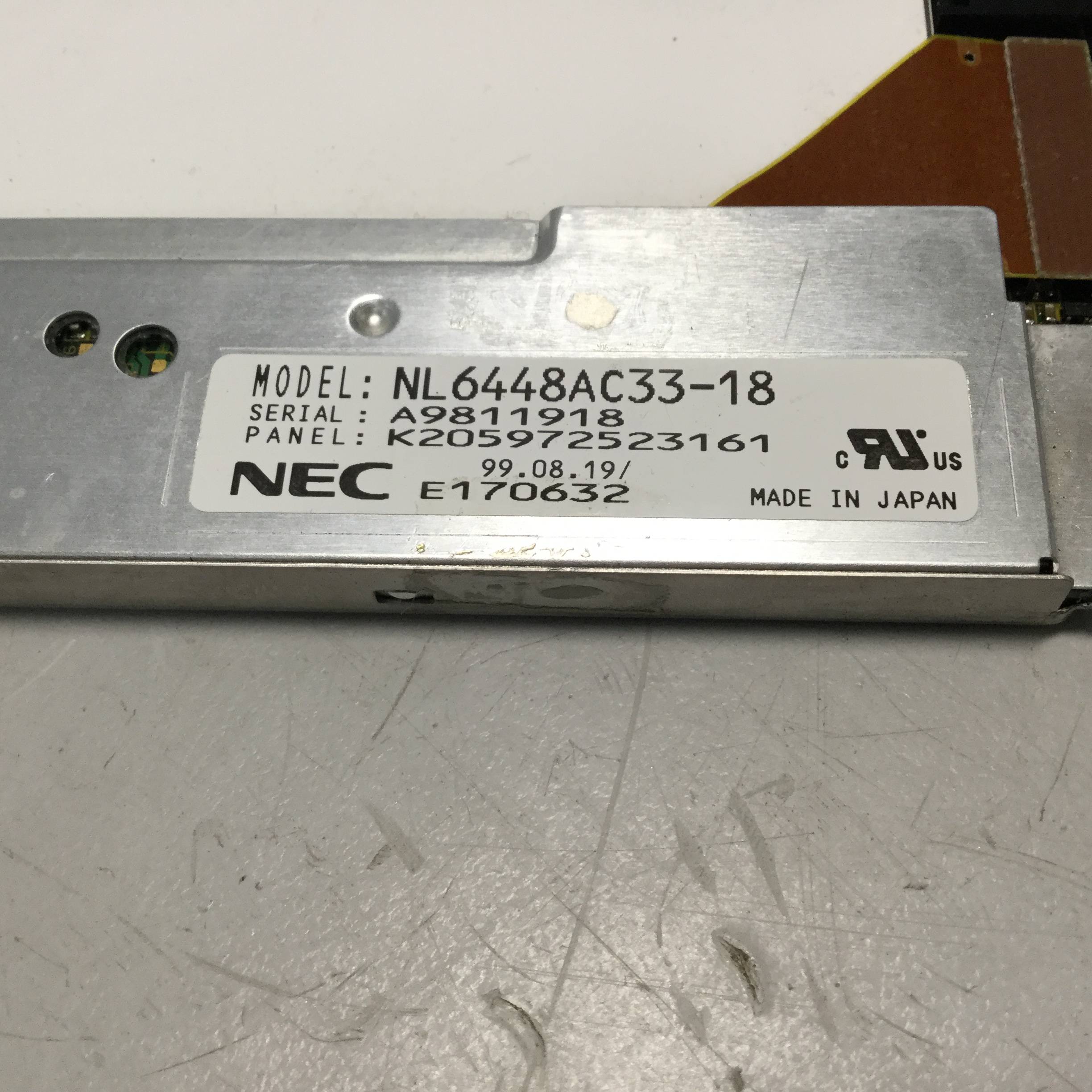 Used NEC LCD Display Screen NL6448AC33-18 Used #96058 for Sale at I...