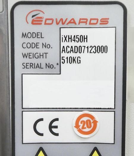 New EDWARDS ACAD07123000 Dry Vacuum Pump iXH 450 H Tested New Surpl...