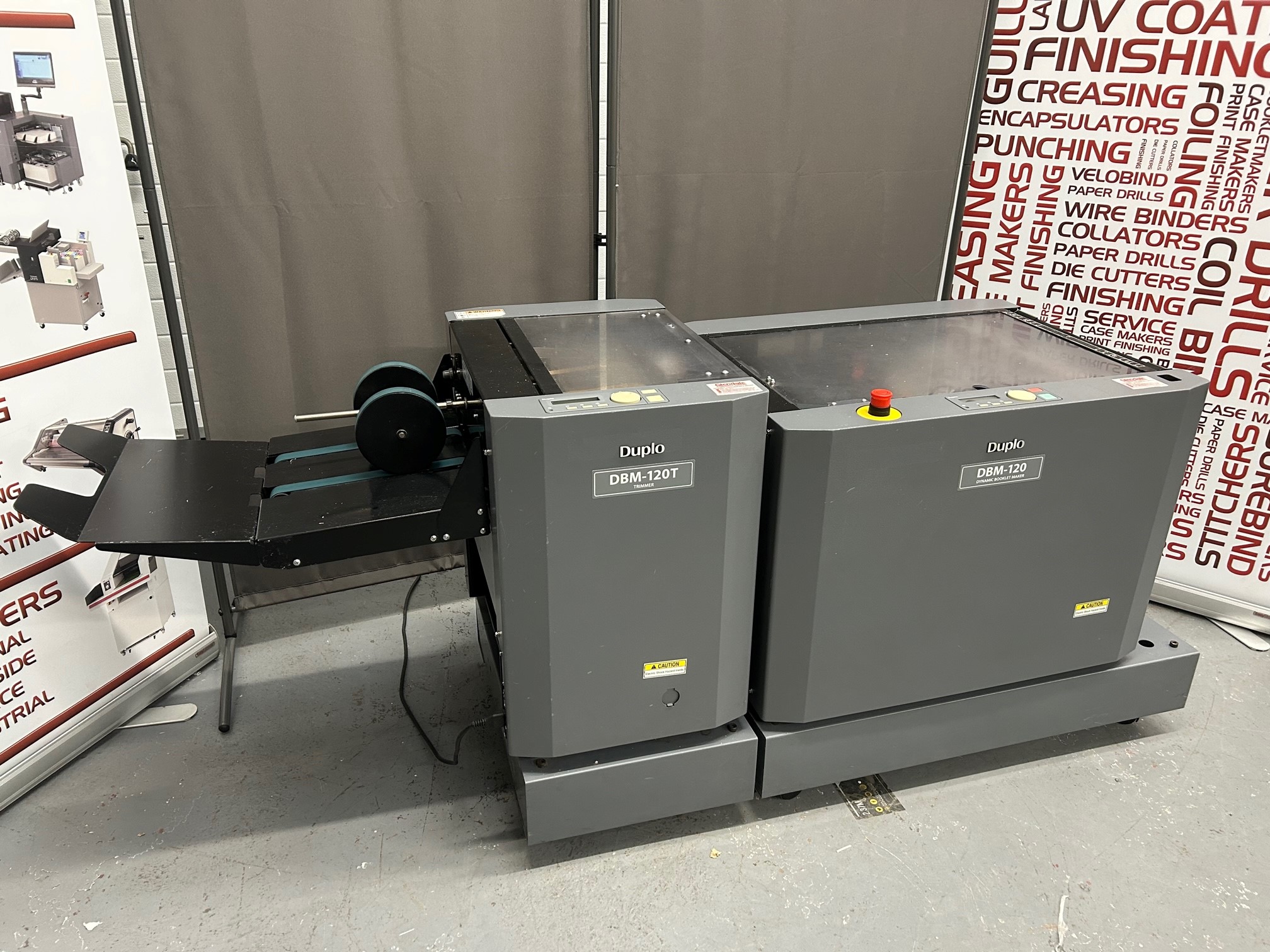 Refurbished Sold Duplo DBM120 Booklet maker & trimmer at Glendale Presentation Solutions