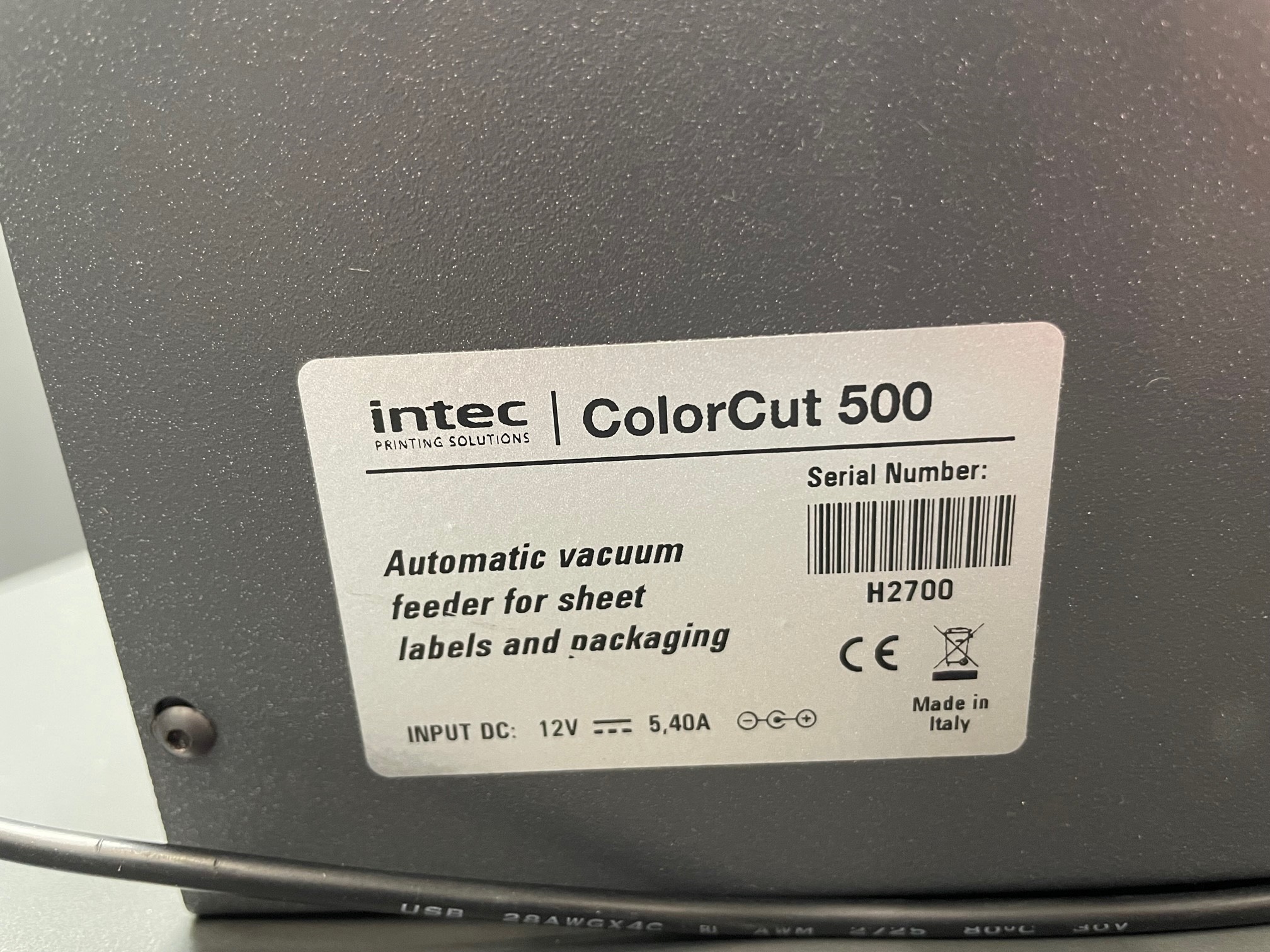 Intec Colorcut 500 Digital Die Cutter