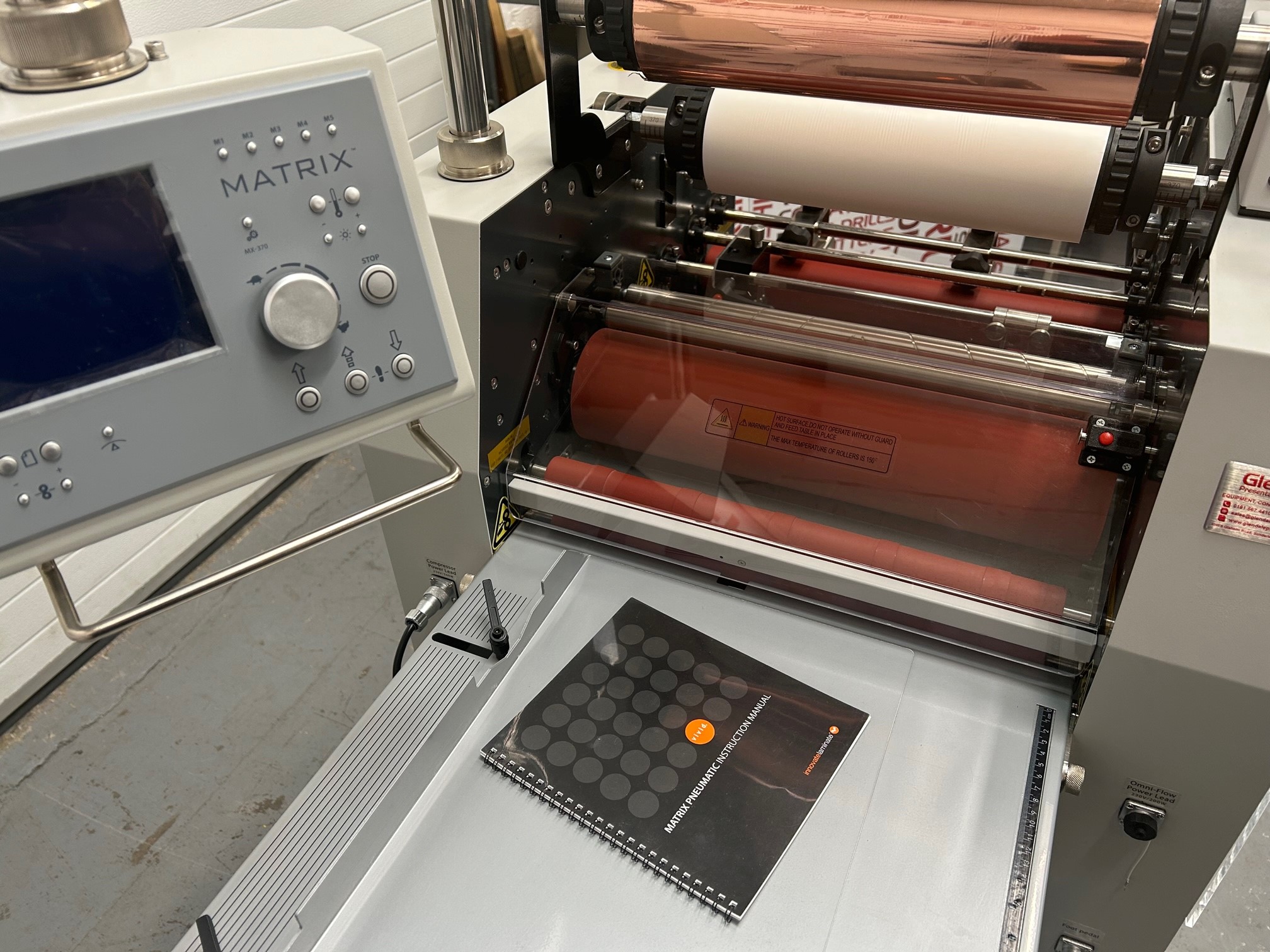 Used Matrix 370P Laminator with Digital Foiling