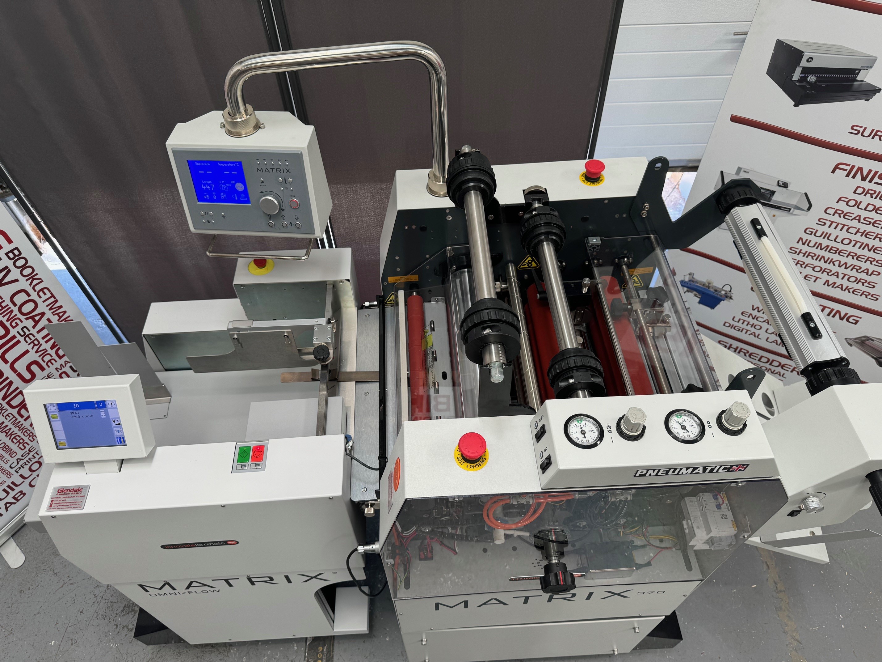 Refurbished Matrix 370P Laminator with Omni-Flow Automatic Sheet Feeder ...