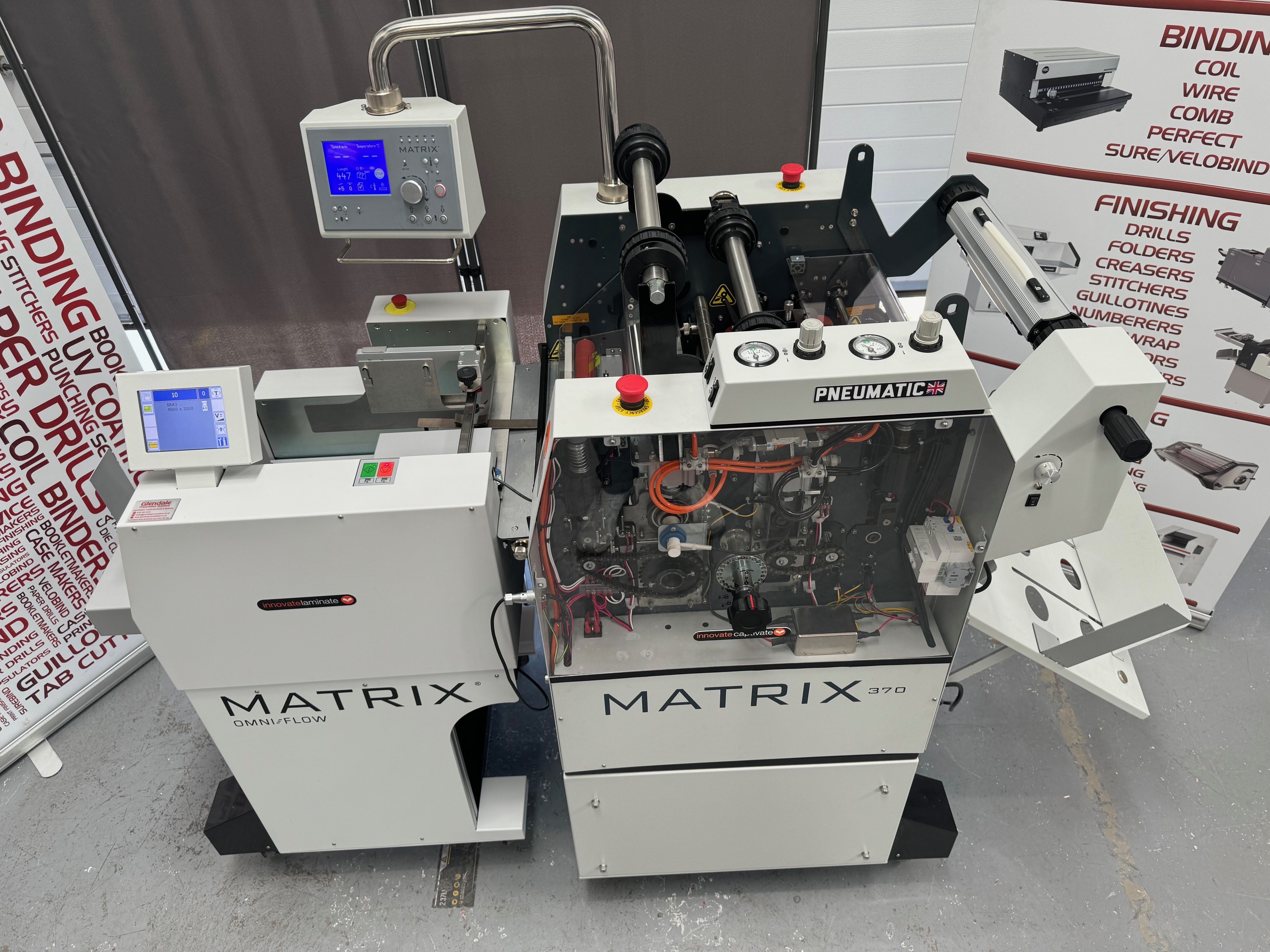 Refurbished Matrix 370P Laminator with Omni-Flow Automatic Sheet Feeder ...