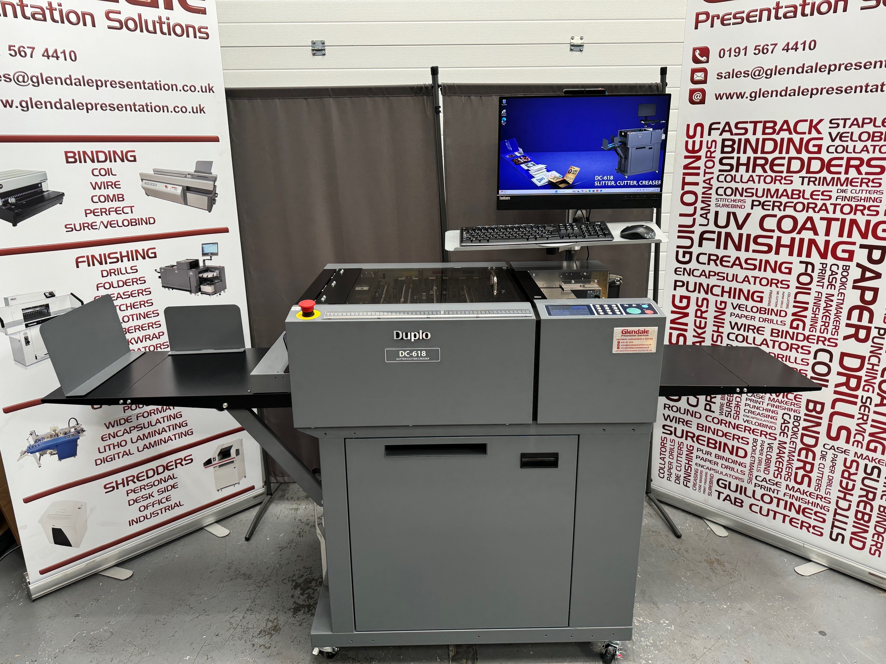 Used Refurbished Duplo DC618 Slitter, Cutter, Creaser