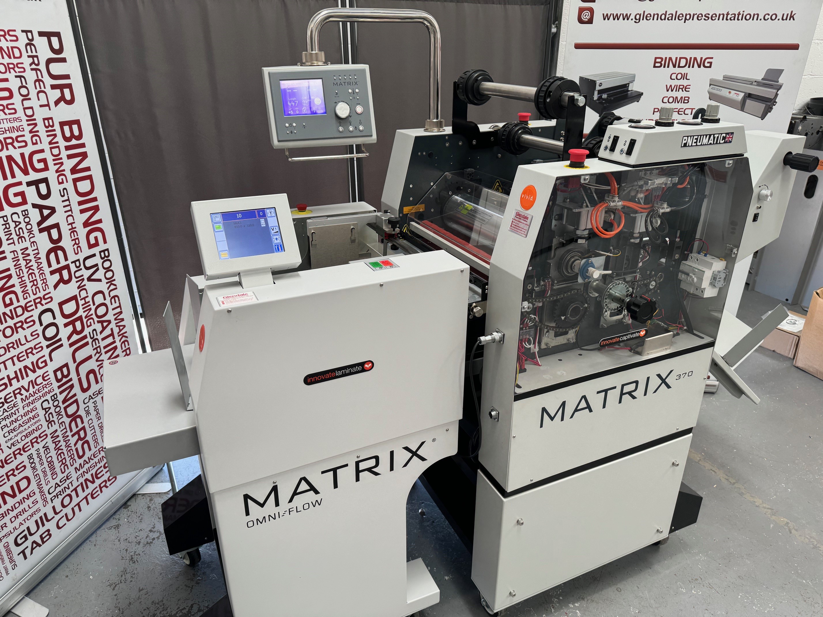 Refurbished Matrix 370P Laminator with Omni-Flow Automatic Sheet Feeder ...