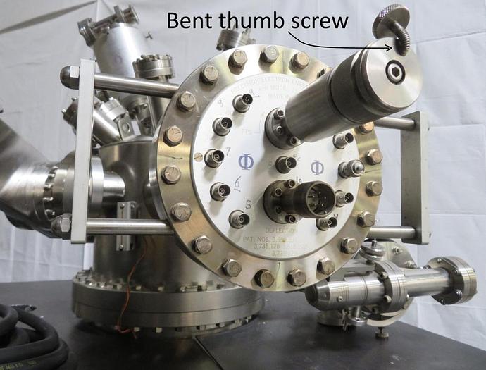 Used Physical Electronics Ion Gun Reactor Multi-Port Conflat Vacuum...