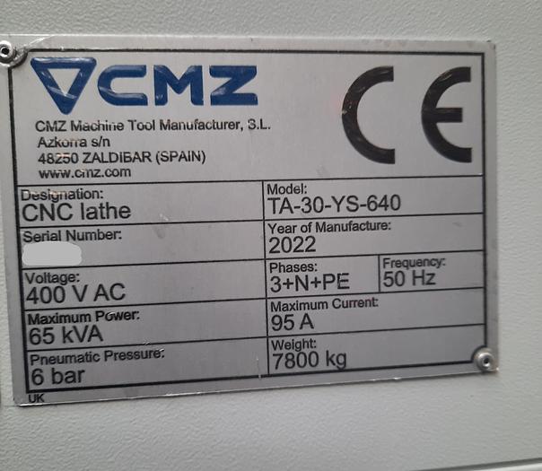 Used 2022 CMZ TA-30-YS-640 for Sale in Belgium
