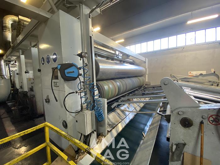 Used BENDAZZOLI Jumbo Printer-Slotter 2 color+Rapidex Stitcher for Sale ...