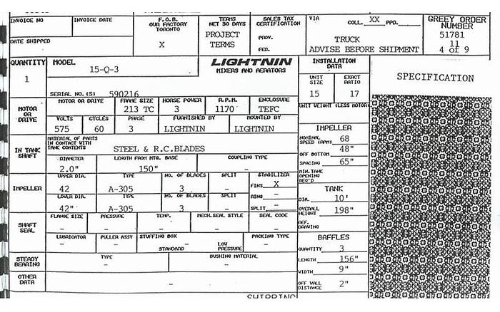 Used Sold USED LIGHTNIN TOP ENTRY MIXER, SERIES 10, 3 HP at Carter ...