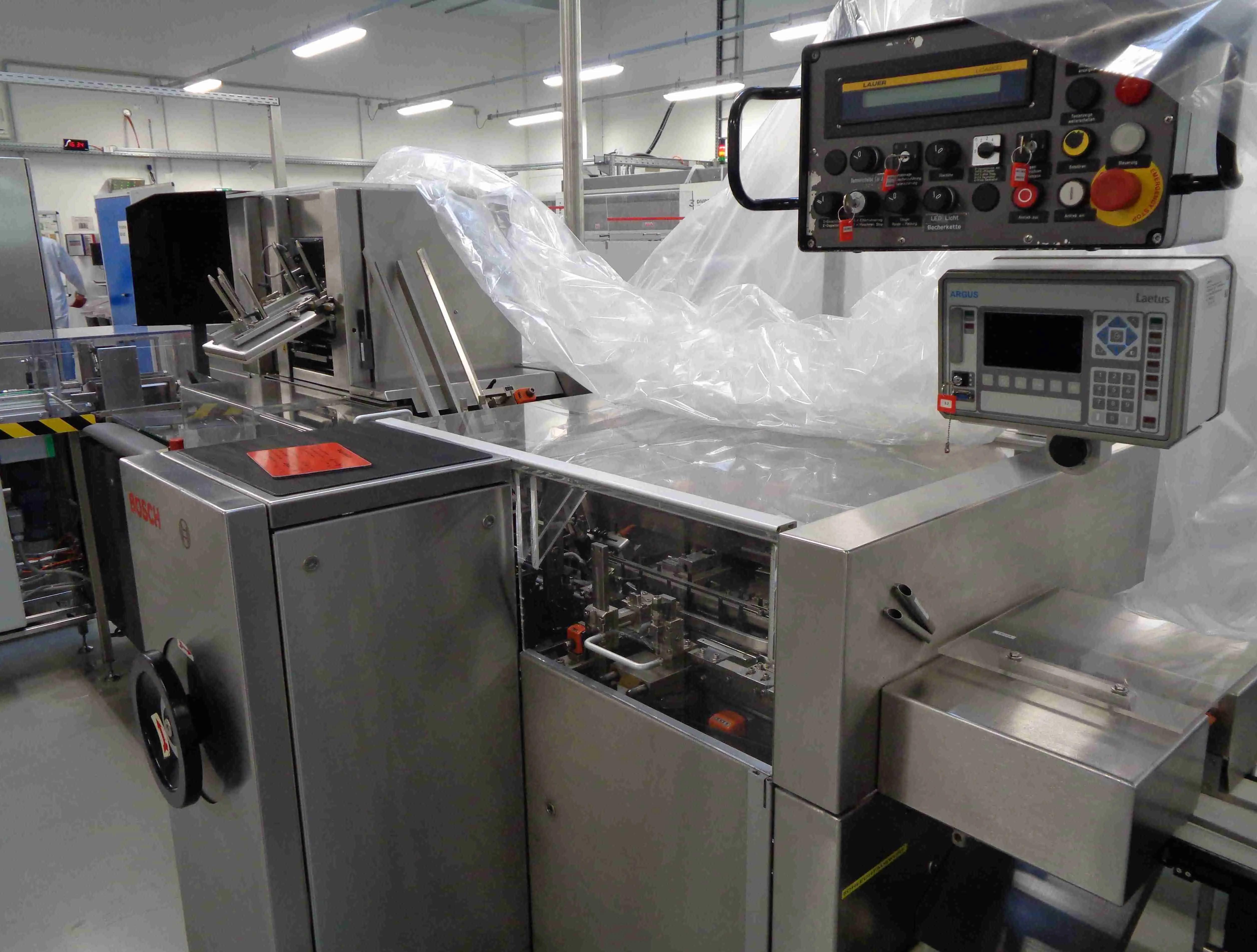 Used BAUSCH+STRÖBEL - Labelling + Cartoning Machine - ESA 1025 + BMP-400 + CAR T5 + HC-2000 + PEW...