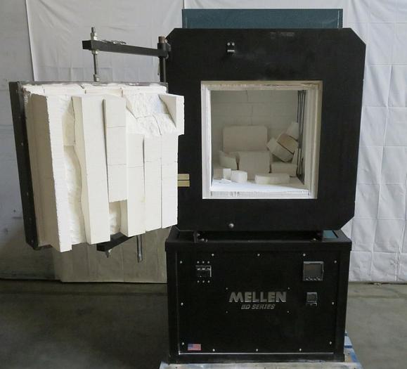 Used Mellen BD17-18x18x18-1Z Box Furnace (17250W, to 1700°C, 208V,