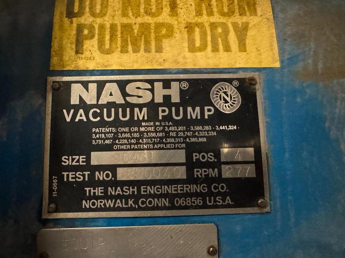 Used Nash 904-S1 Vacuum Pump #46761 for Sale at Can-Am Machinery Inc.