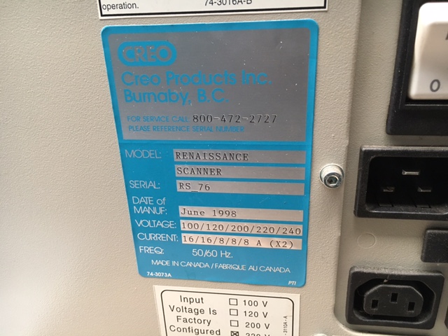 CREO Renaissance Scanner (1998)