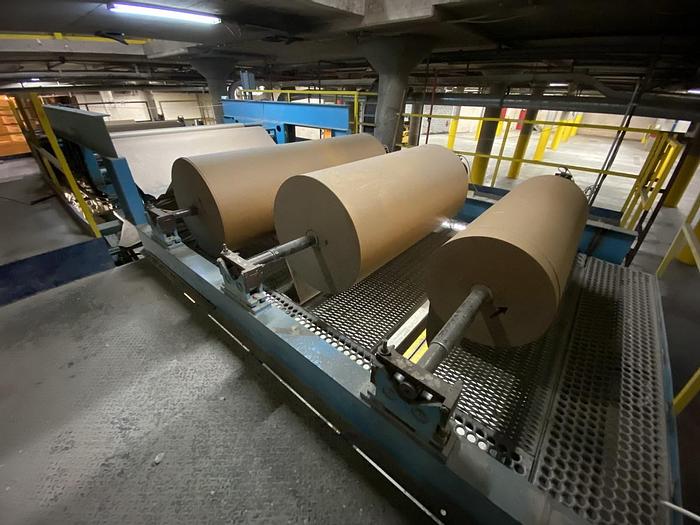 Used LAMB-GRAYS HARBOR CO. 86"W ROLL WRAPPER 60" DIA, ROL...