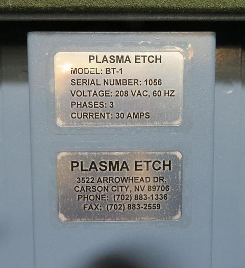 Used Plasma Etch BT-1 Plasma Cleaning Plasma Etching RIE Processing...
