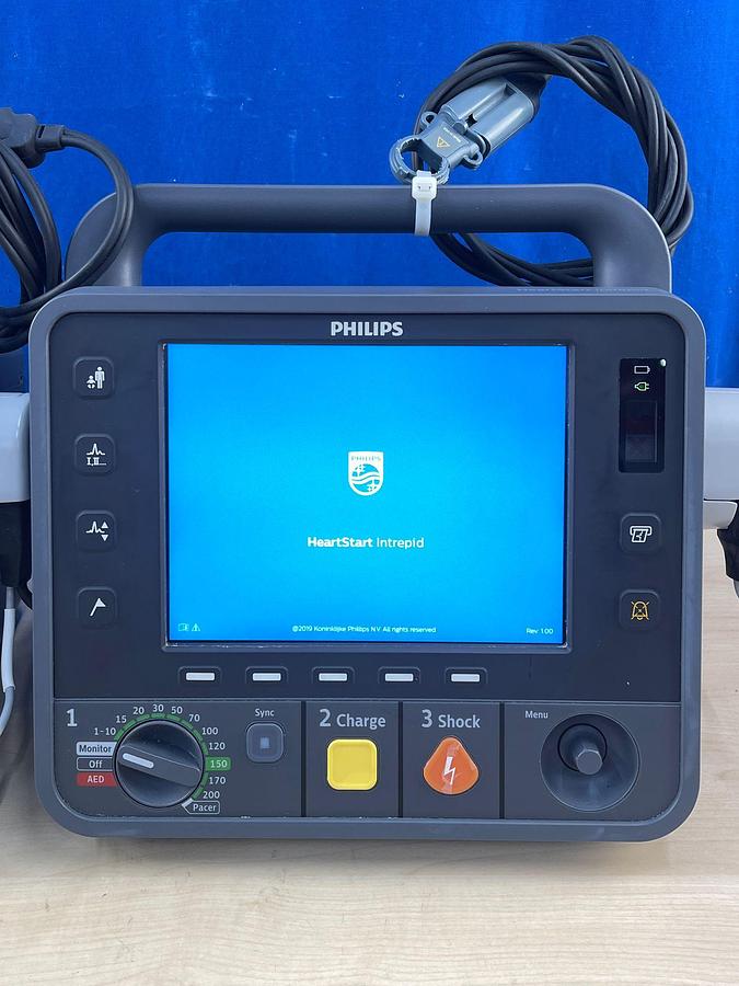 Used Philips HeartStart Intrepid Defibrillator with Pacer, ECG and ...