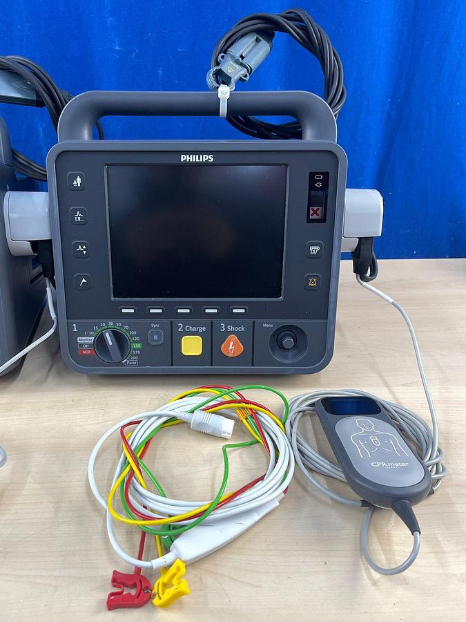 Used Philips HeartStart Intrepid Defibrillator with Pacer, ECG and ...