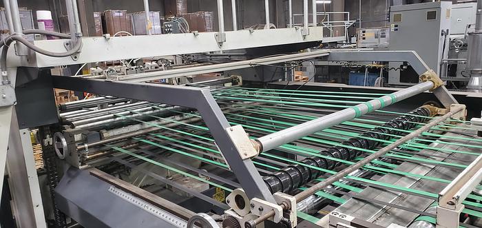 57" (1.44M) MAXSON DFK DUAL ROTARY KNIFE SHEETER 2000 - MAXSON...