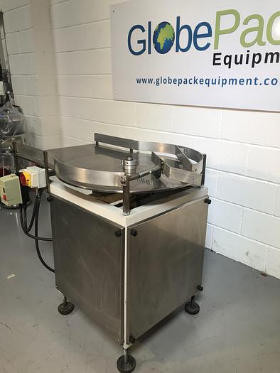Used Sold 760mm Diameter Rotary Infeed Table at GlobePack Equipment